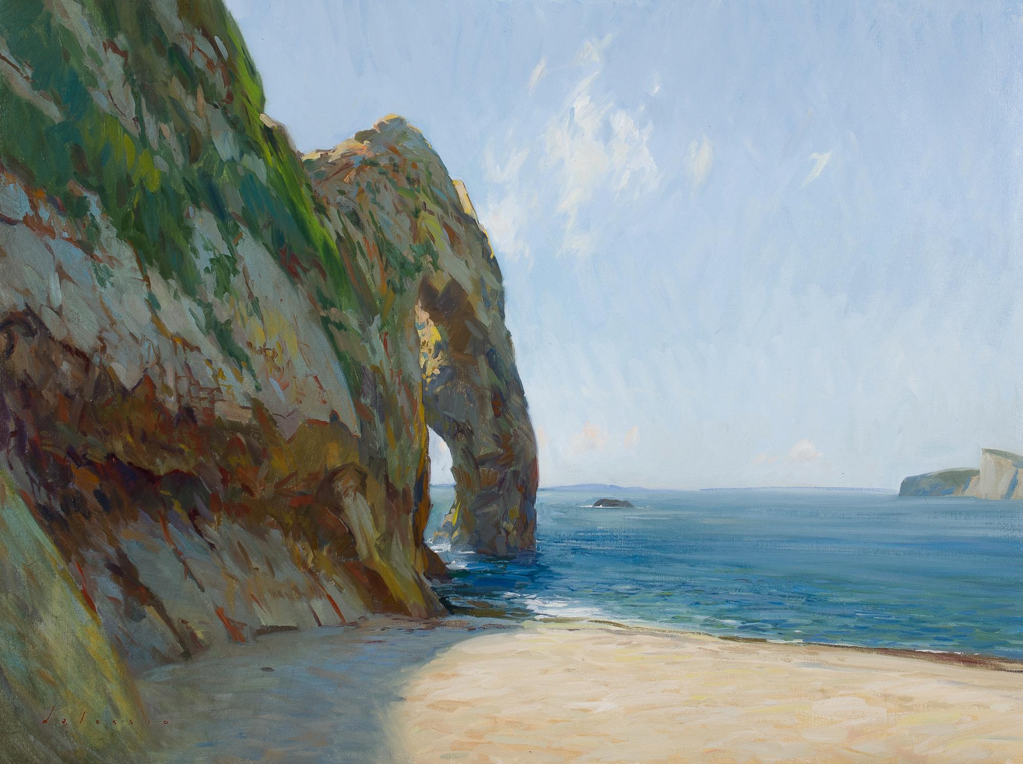 Marc Dalessio - Beach landscape with an ancient arch in the cliffs For ...