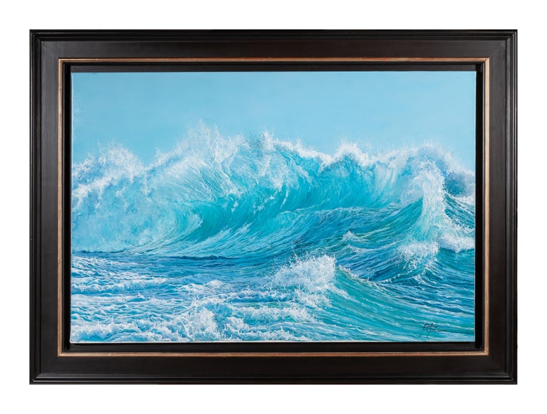 Marc Esteve - ''Roaring seas'' Contemporary powerful blue seascape ...