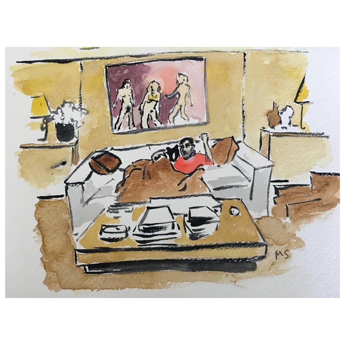 "Marc Jacobs at Home" Watercolor on Archival Paper, 2016 For Sale at ...