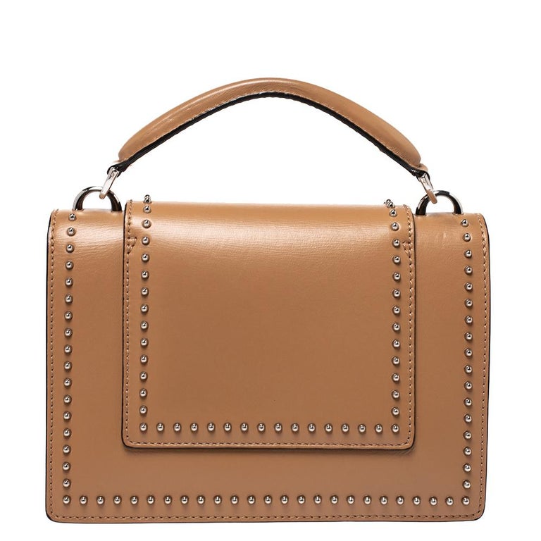 Marc Jacobs Beige Studded Leather Small Mischief Shoulder Bag at 1stDibs