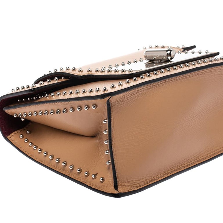 Marc Jacobs Beige Studded Leather Small Mischief Shoulder Bag at 1stDibs