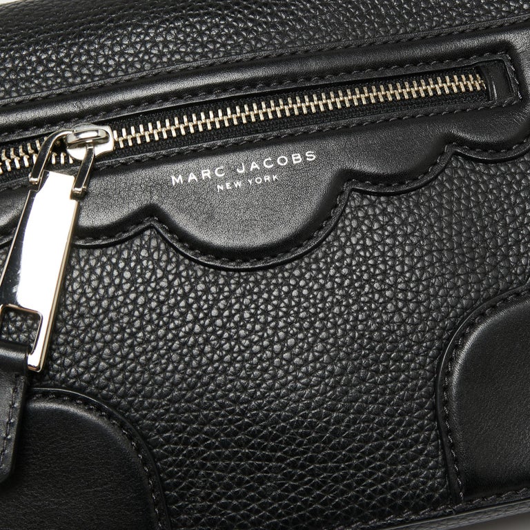 Marc Jacobs Black Leather Fleur Haze Shoulder Bag For Sale at 1stDibs