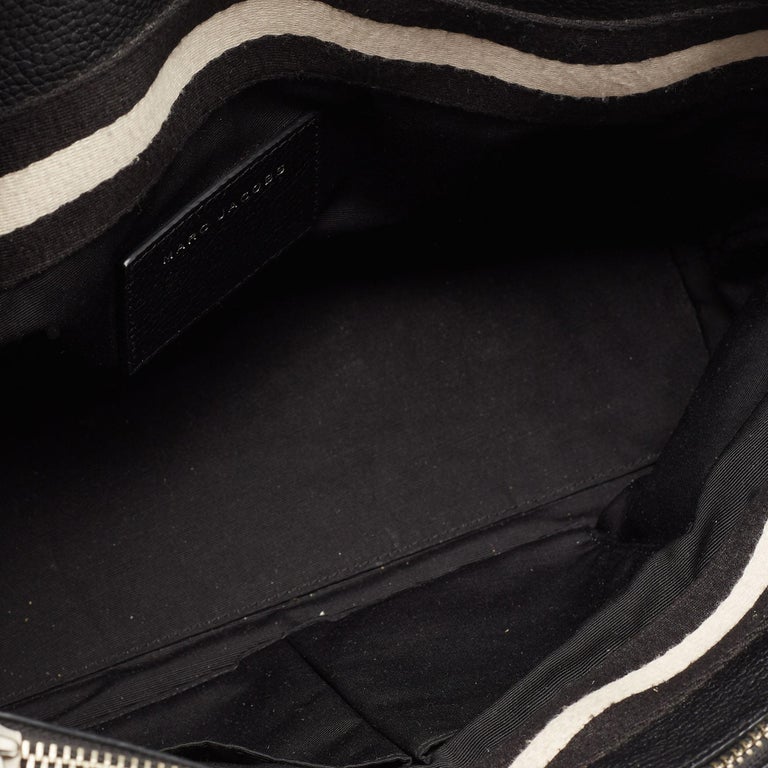Marc Jacobs Black Leather Top Zip Tote at 1stDibs