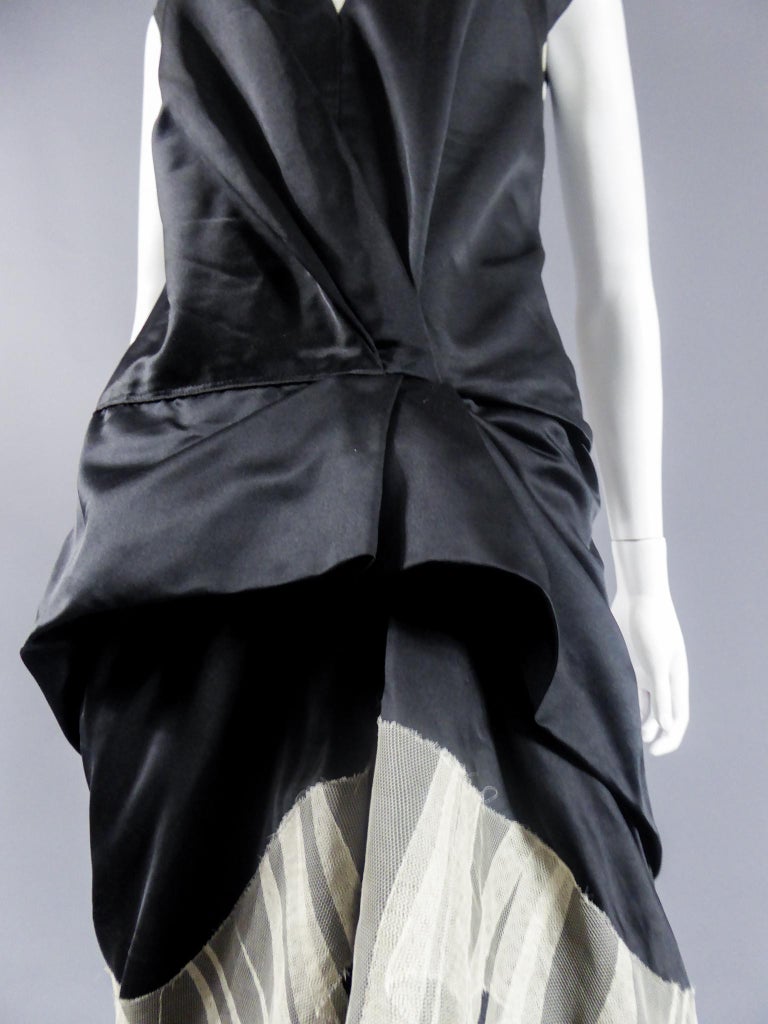 Marc Jacobs Black Waxed Satin Dress Circa 2000 For Sale At 1stdibs