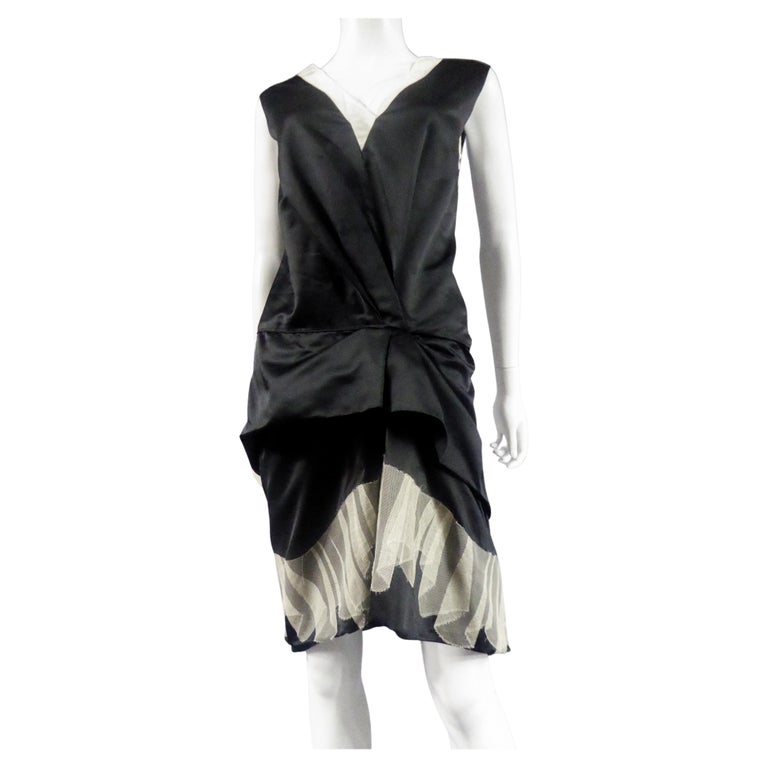 Marc Jacobs Black Waxed Satin Dress Circa 2000 For Sale At 1stdibs