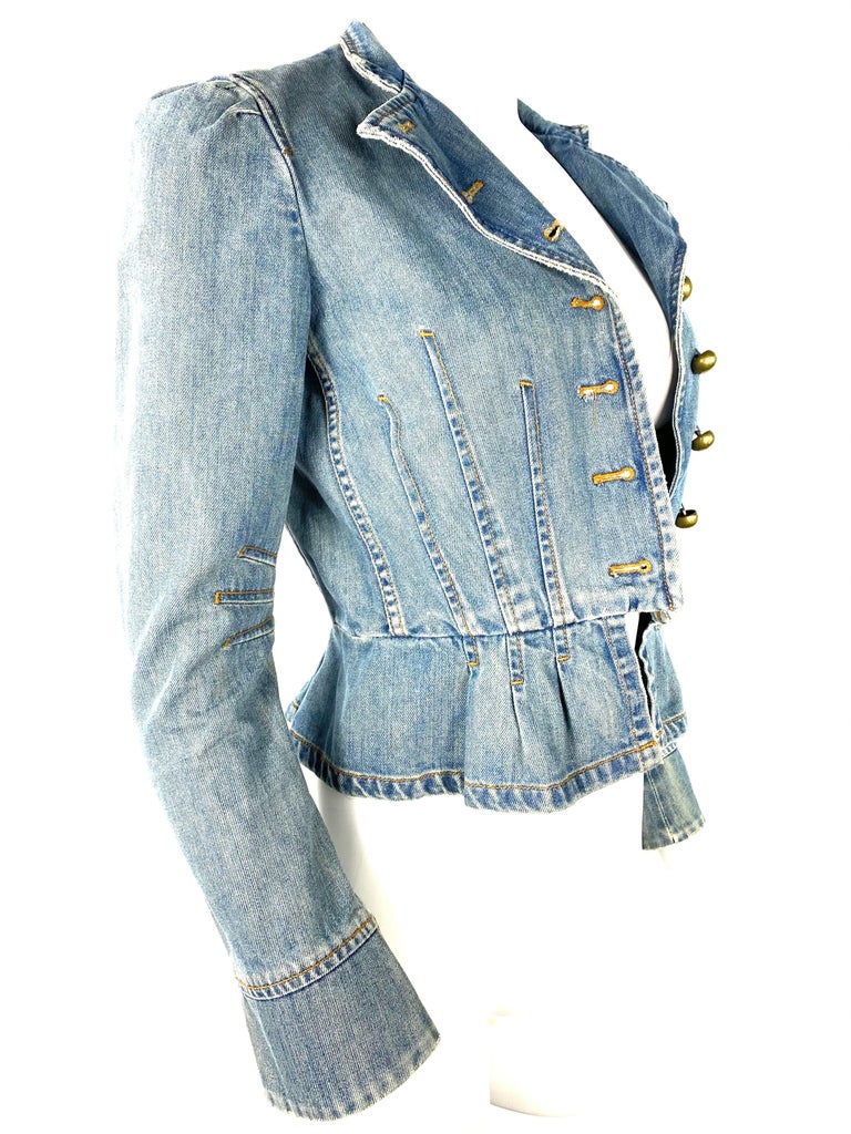 Marc Jacobs Denim Jacket, Size 4 For Sale at 1stDibs