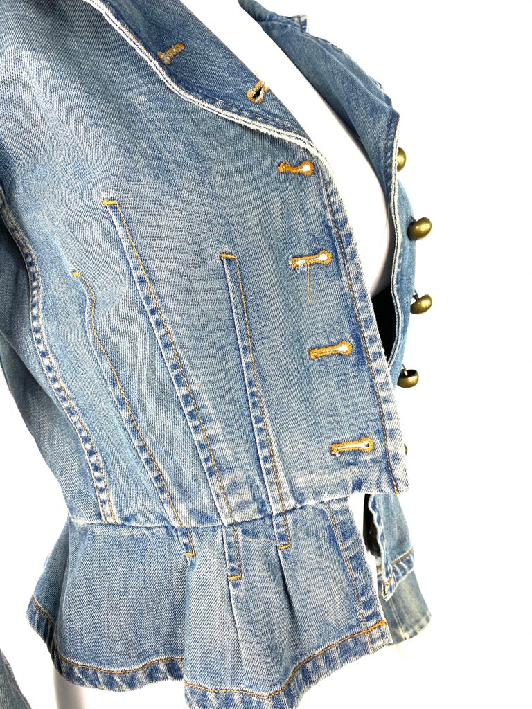 Marc Jacobs Denim Jacket, Size 4 For Sale at 1stDibs