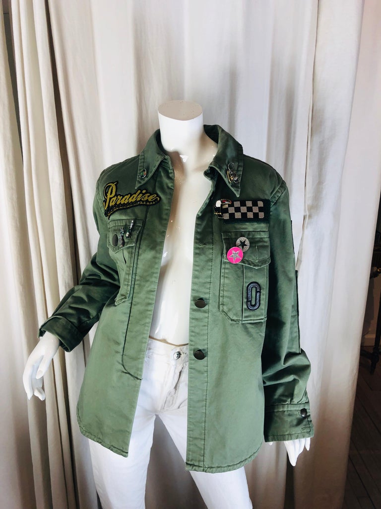 Marc Jacobs Military Style Jacket at 1stDibs | marc jacobs paradise jacket