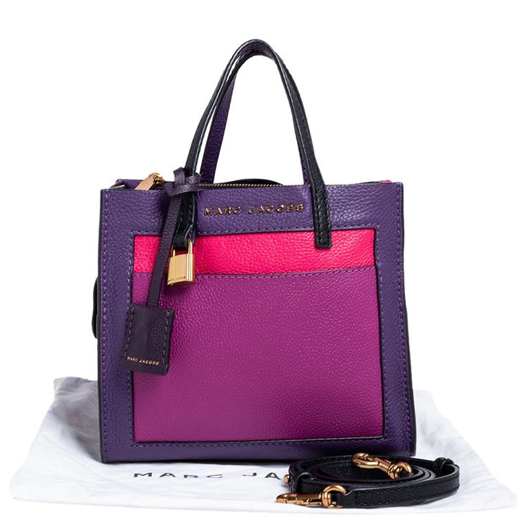 Marc Jacobs Multicolor Leather Mini Colorblocked Grind Tote at 1stDibs