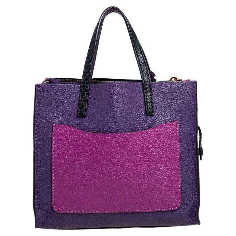 Marc Jacobs Multicolor Leather Mini Colorblocked Grind Tote at 1stDibs