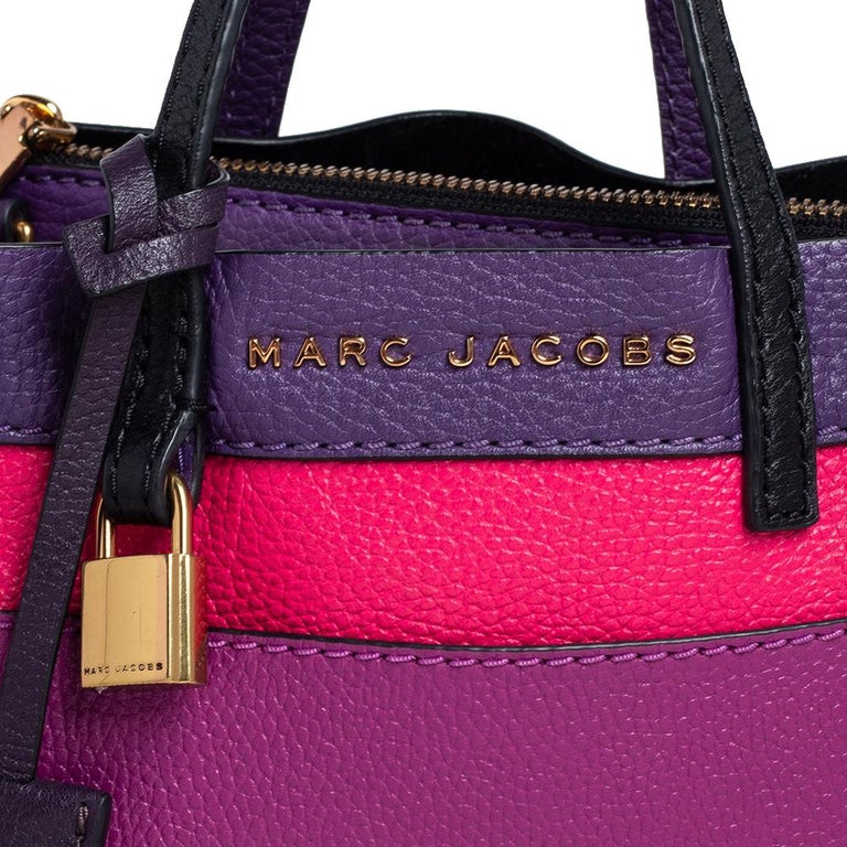 Marc Jacobs Multicolor Leather Mini Colorblocked Grind Tote at 1stDibs
