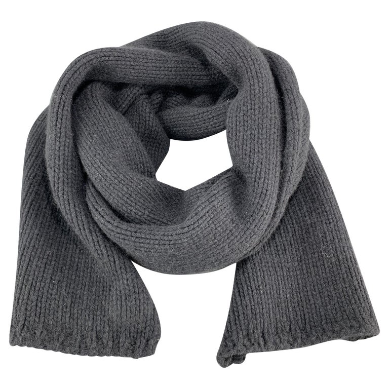 MARC JACOBS Navy Cashmere Scarf For Sale at 1stDibs