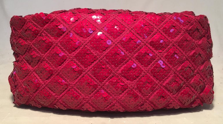 Marc Jacobs Pink Sequin Frog Clutch Shoulder Bag For Sale at 1stdibs