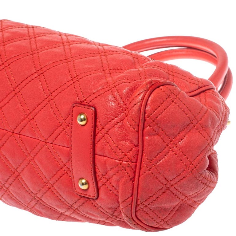 Marc Jacobs Red Quilted Leather Stam Shoulder Bag at 1stDibs