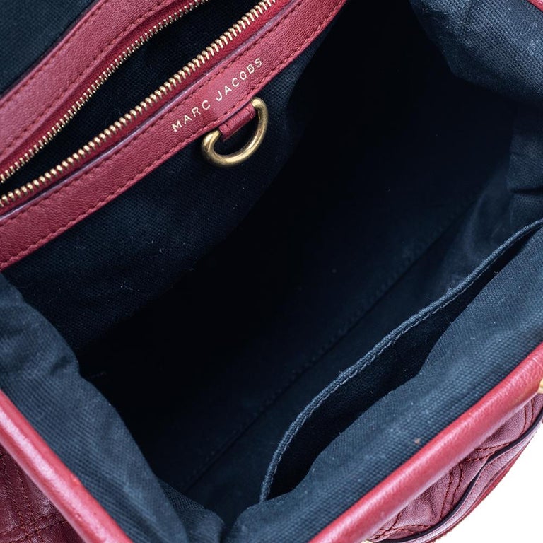 Marc Jacobs Red Quilted Leather Stam Shoulder Bag For Sale at 1stDibs