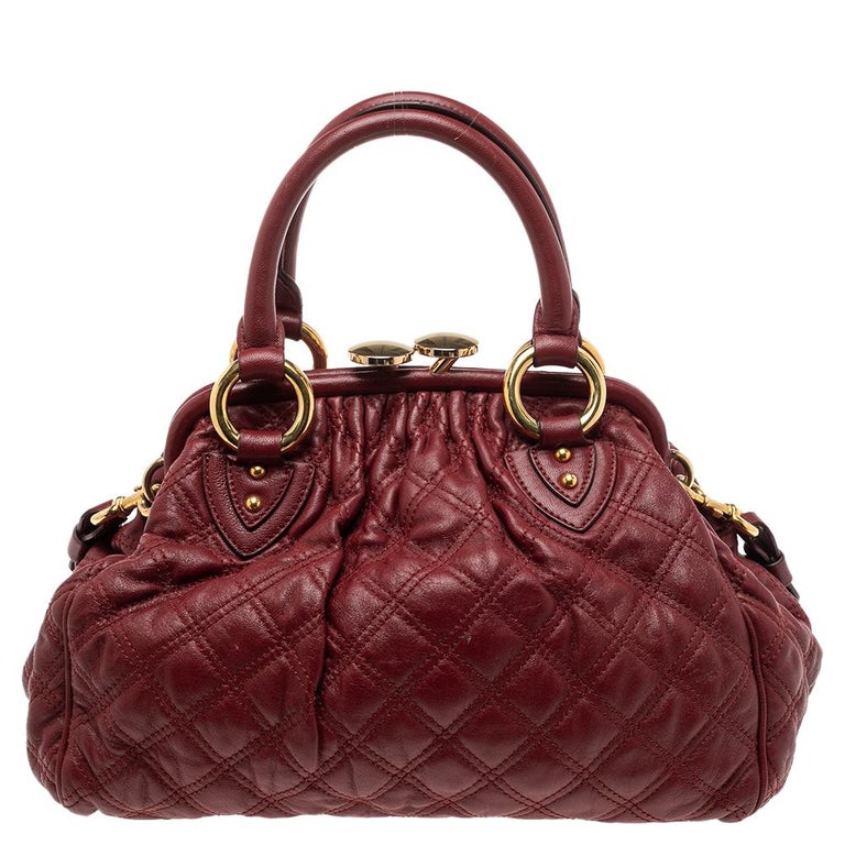 Marc Jacobs Red Quilted Leather Stam Shoulder Bag For Sale at 1stDibs