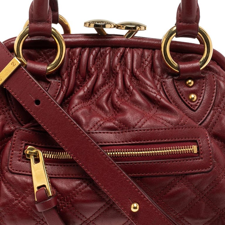 Marc Jacobs Red Quilted Leather Stam Shoulder Bag For Sale at 1stDibs