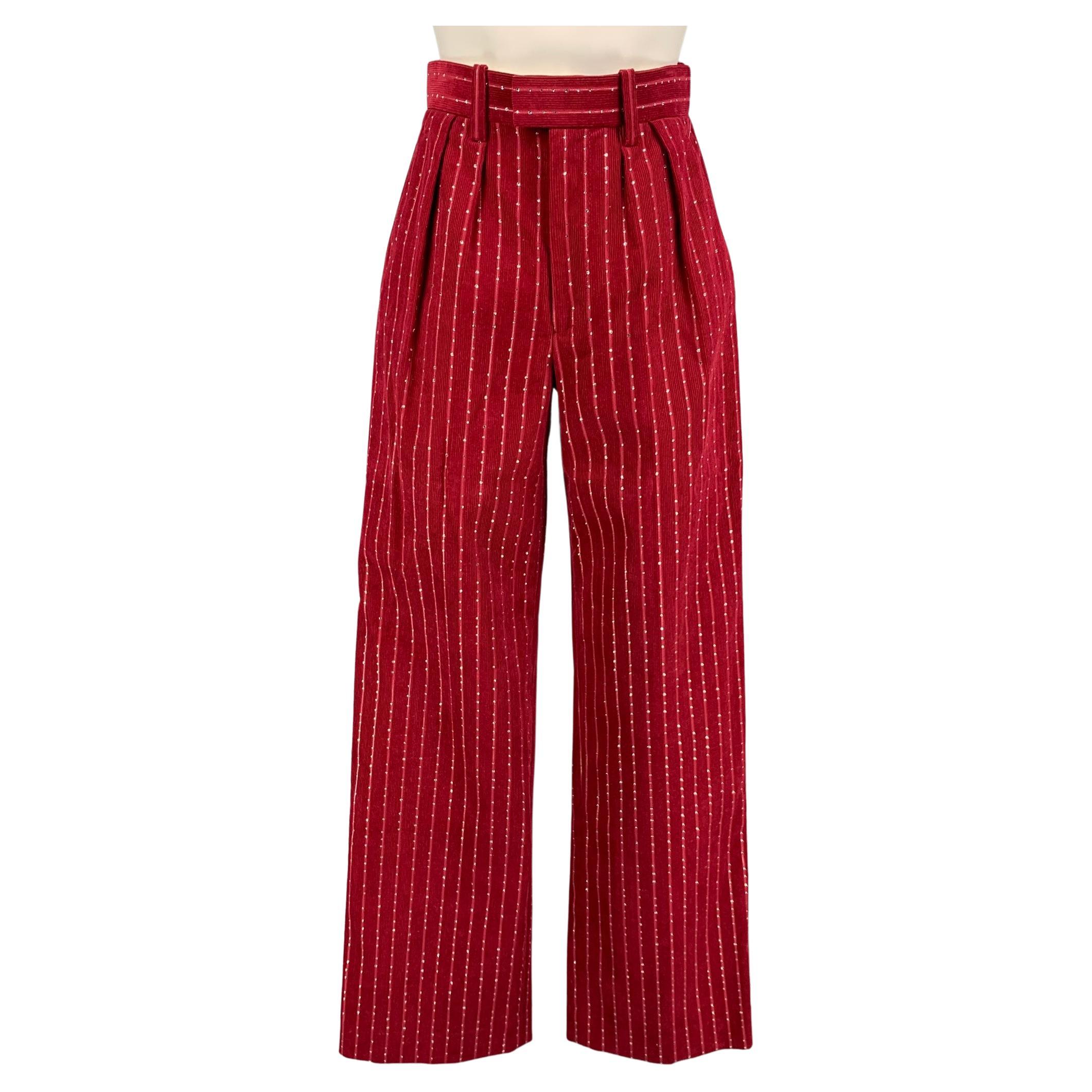 MARC JACOBS Size 6 Black Silk Wide Leg Pleated Culottes Pants at 1stDibs