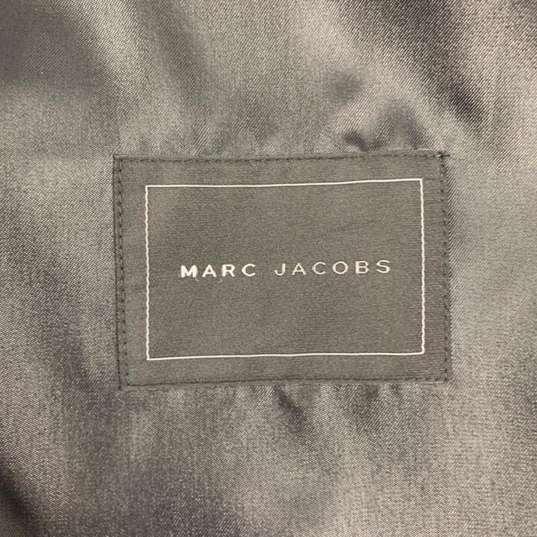 MARC JACOBS Size XL Black Wool Buttoned Vest For Sale at 1stDibs