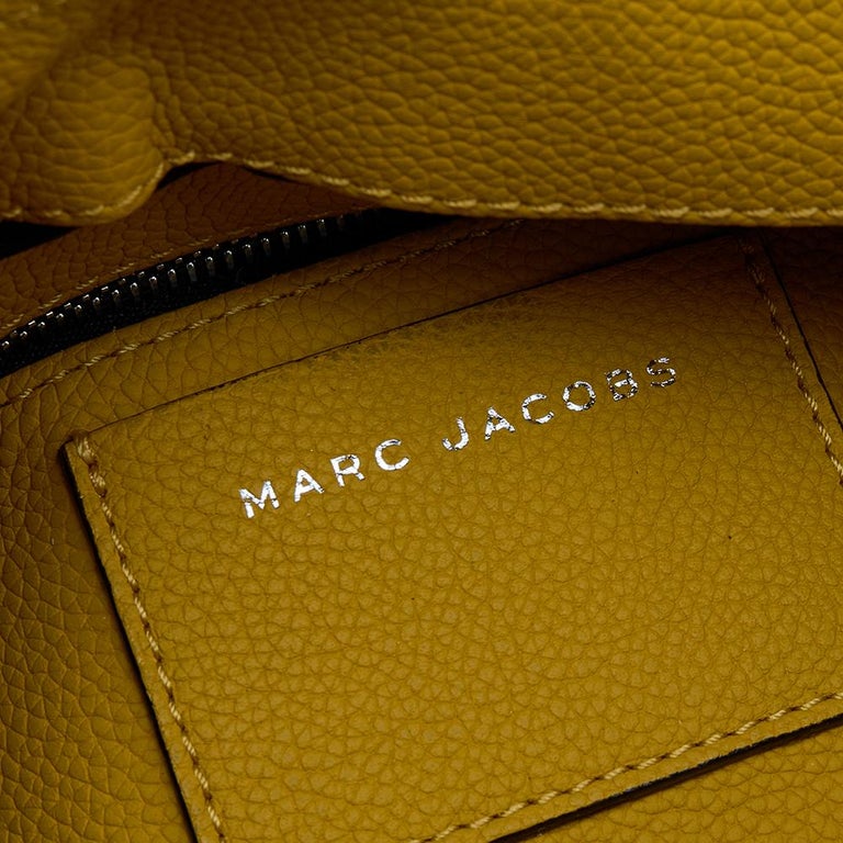 Marc Jacobs Yellow Suede And Leather Waverly Top Handle Bag at 1stDibs