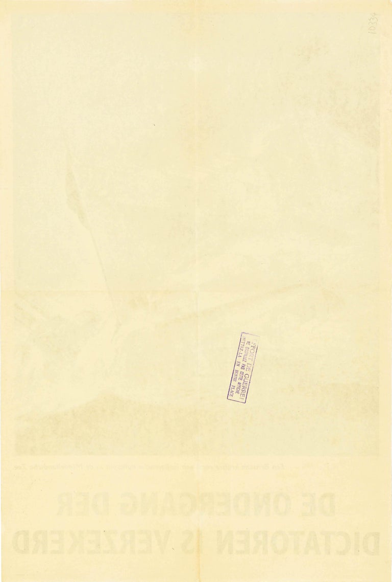 Marc Stone - Original Vintage WWII Poster The Downfall Of The Dictators ...