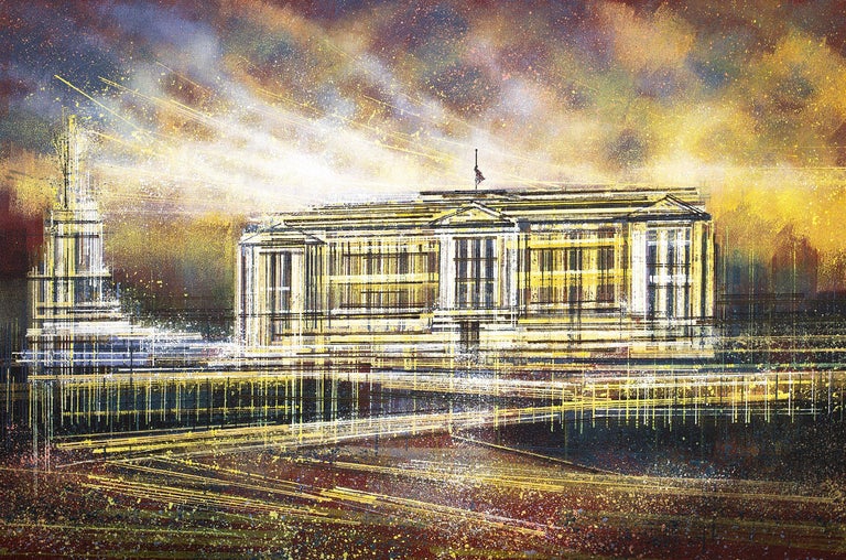 Marc Todd - Buckingham Palace As The Sun Sets, Painting, Acrylic on ...