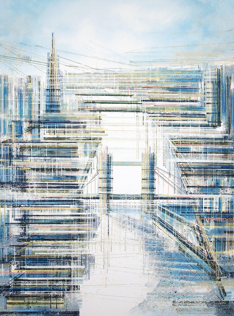 Marc Todd - London Daybreak Portrait, Painting, Acrylic on Canvas For ...