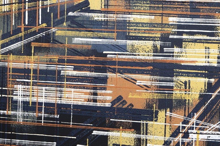 Marc Todd - London Skyline Under An Autumn Sunset, Painting, Acrylic on ...