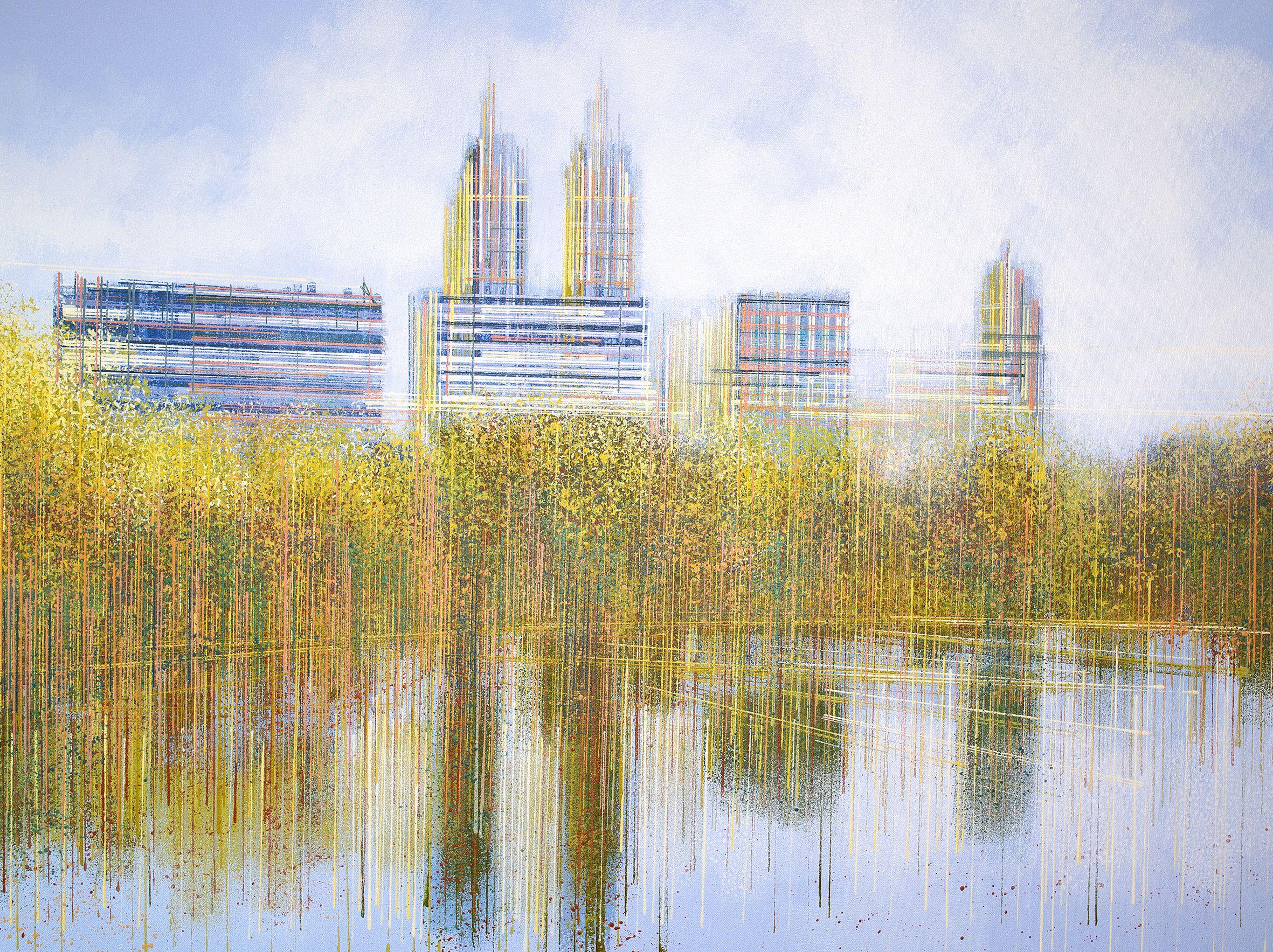 Marc Todd - New York In Autumn #2, Painting, Acrylic on Canvas For Sale ...