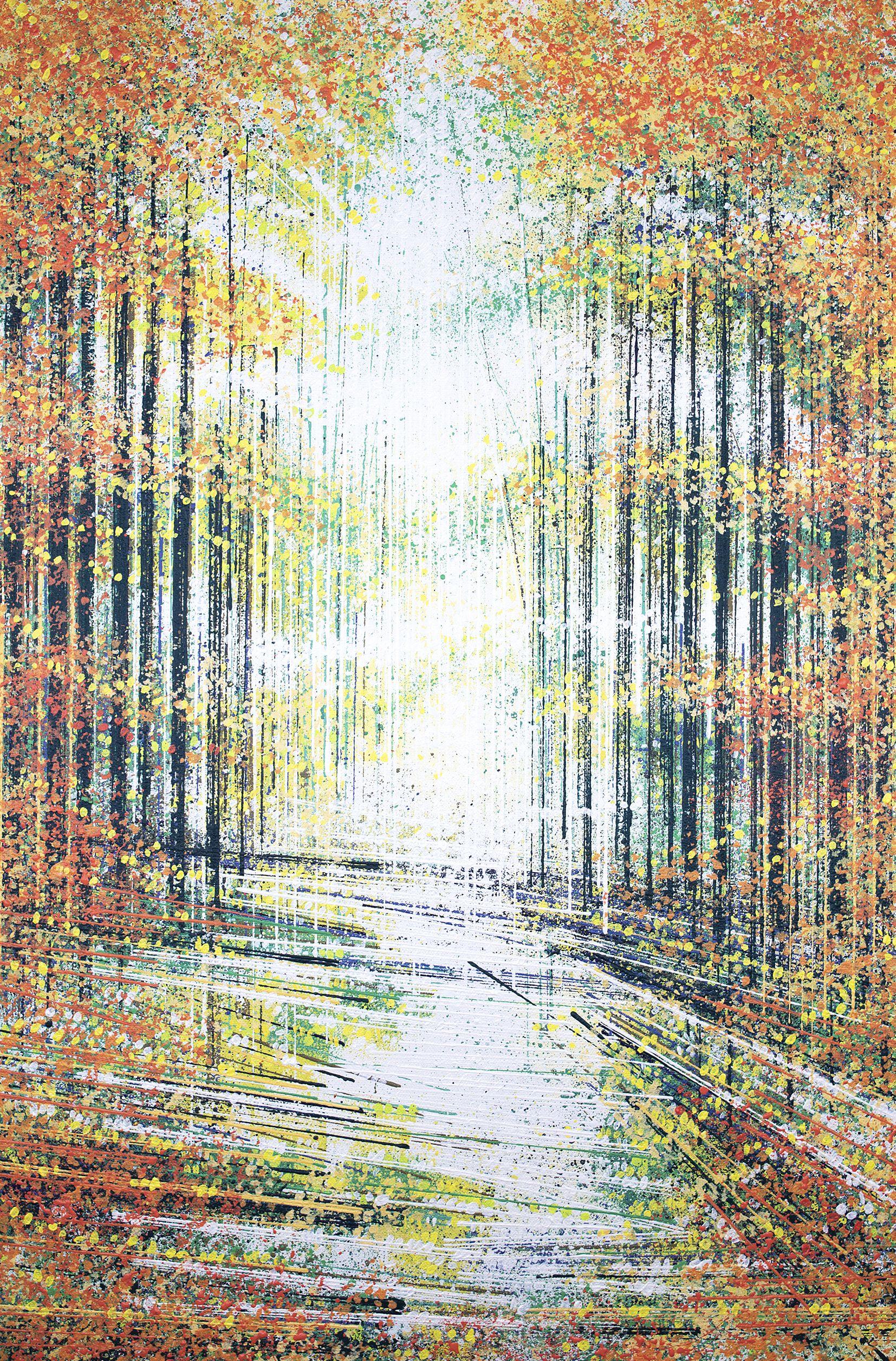 Marc Todd - Trees in Warm Light, Painting, Acrylic on Canvas For Sale ...