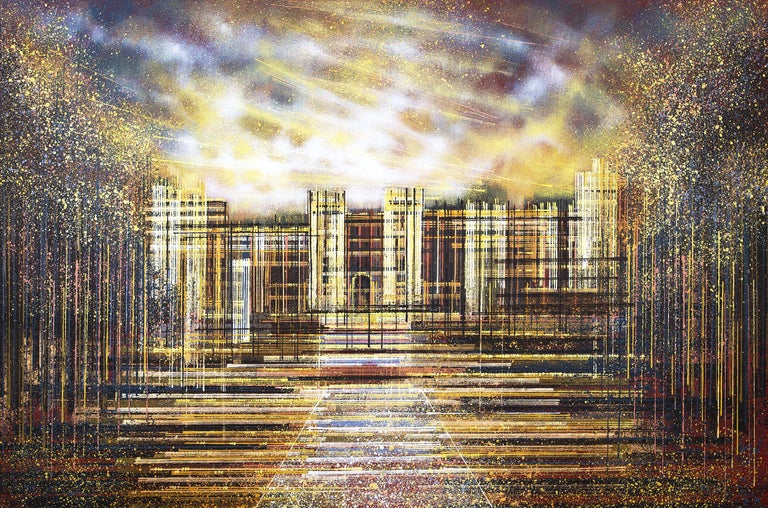 Marc Todd - Windsor Castle As The Sunsets, Painting, Acrylic on Canvas ...