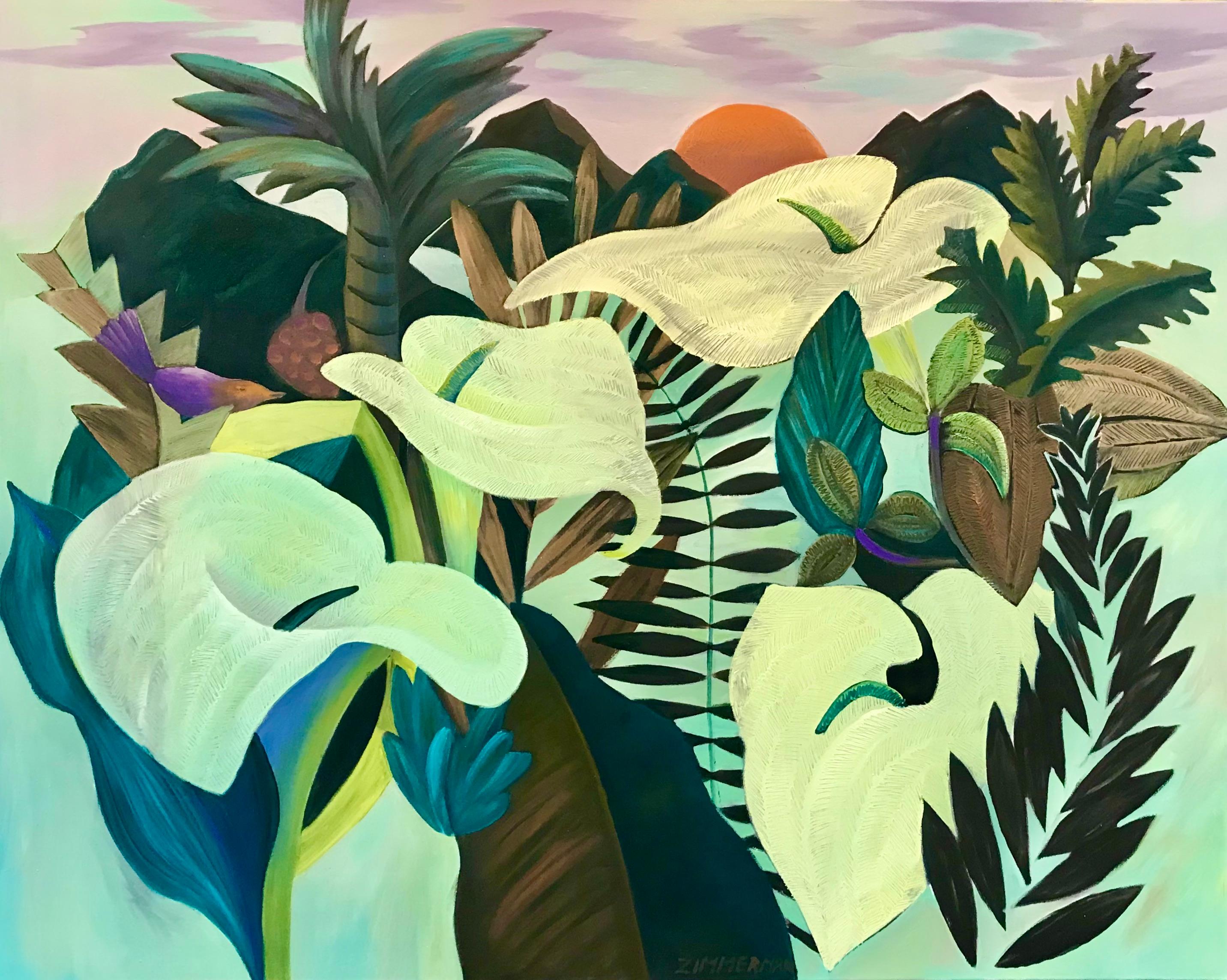 Marc Zimmerman - Botanical Splendor - Landscape Painting - Oil on ...