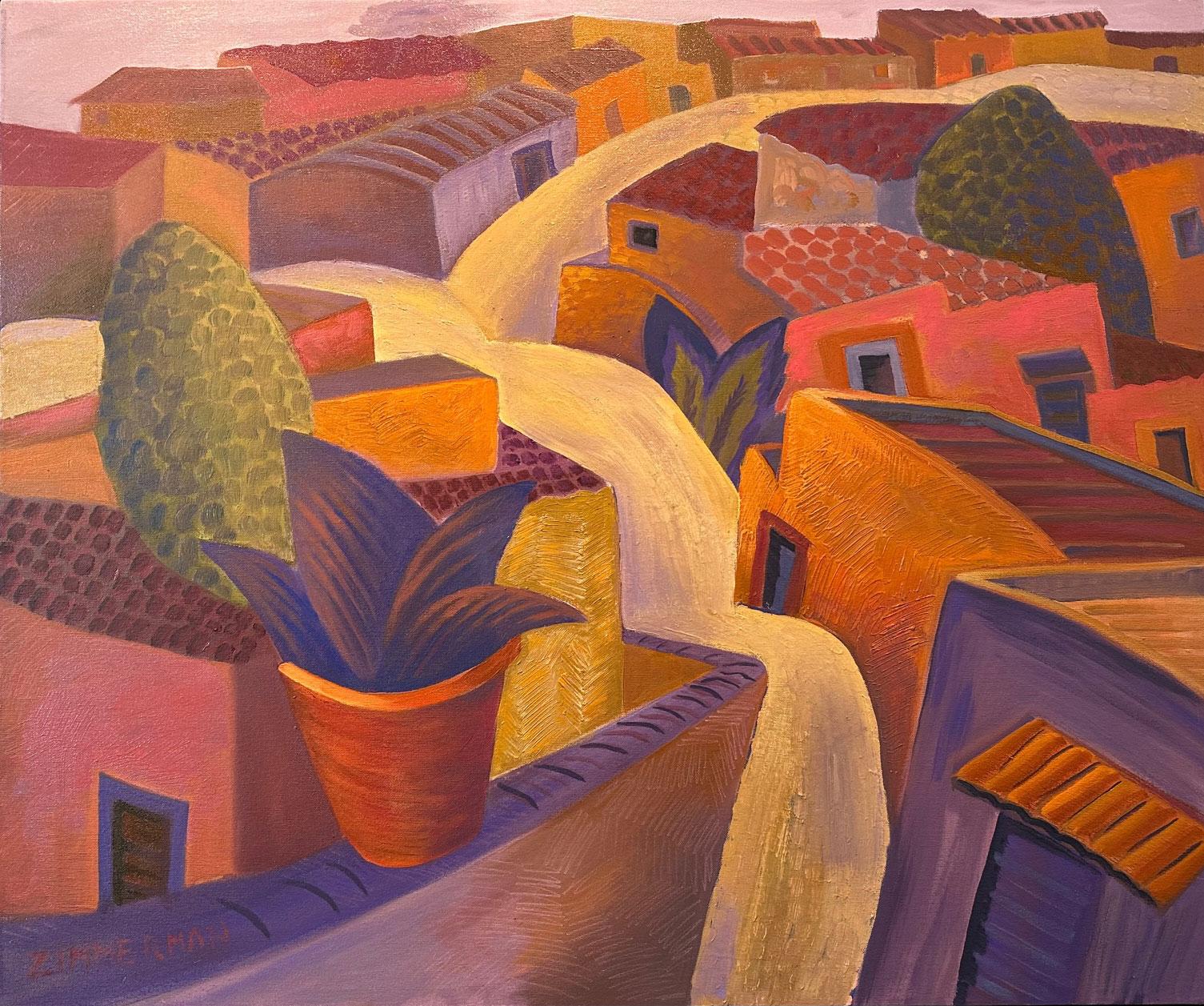 Marc Zimmerman - Orange Village - by Marc Zimmerman For Sale at 1stDibs