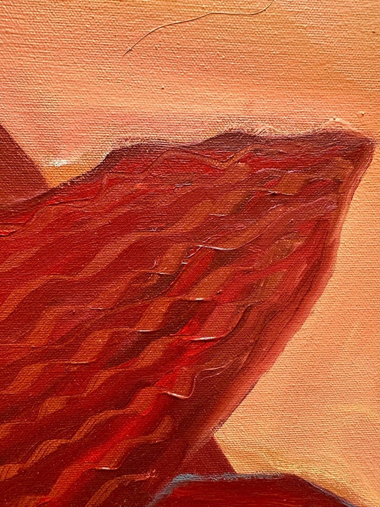 Marc Zimmerman - Pueblo Rojo - Landscape Red Painting by Marc Zimmerman ...
