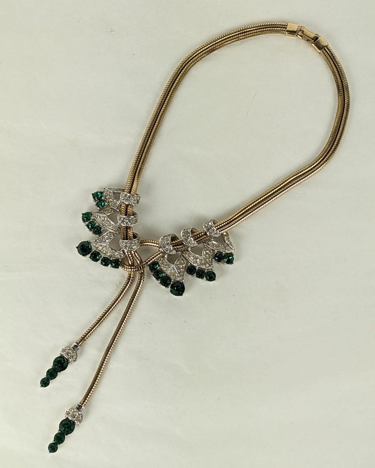 Marcel Boucher Retro Emerald Paste Parure For Sale at 1stDibs