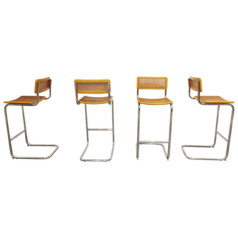 Marcel Breuer Bar Stools by Cidue:: 1970s at 1stDibs