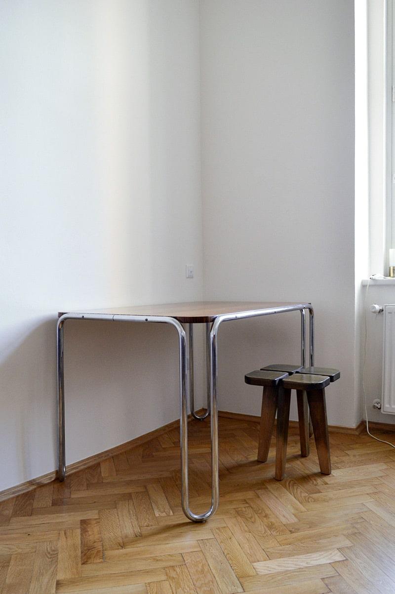 Marcel Breuer Bauhaus Model B10 Tubular Steel Dining Table, Germany ...