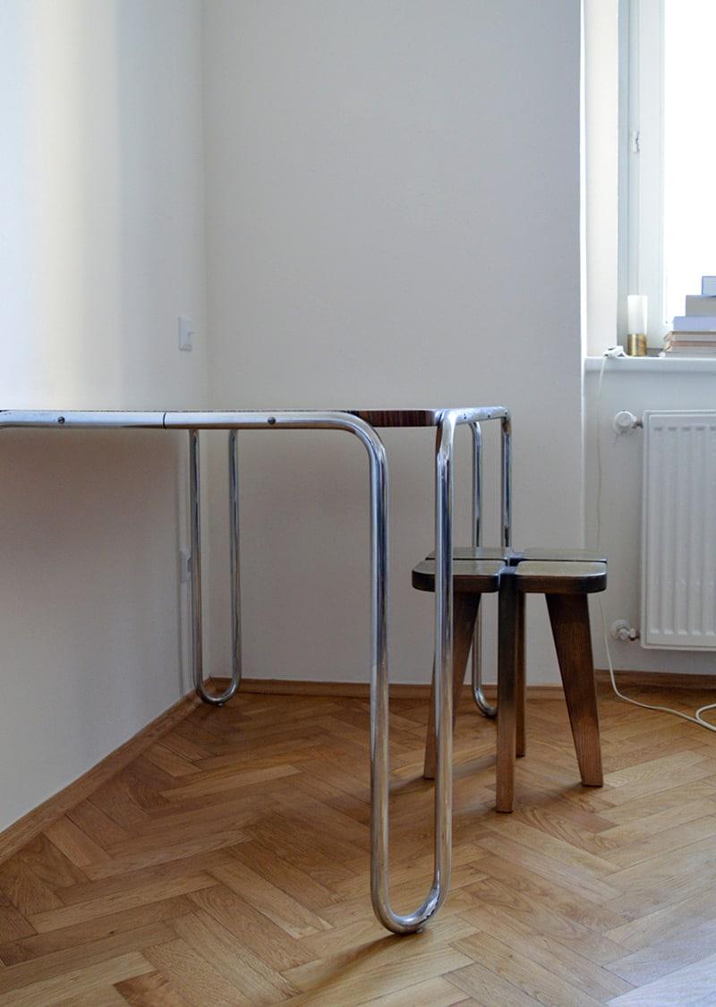 Marcel Breuer Bauhaus Model B10 Tubular Steel Dining Table, Germany ...