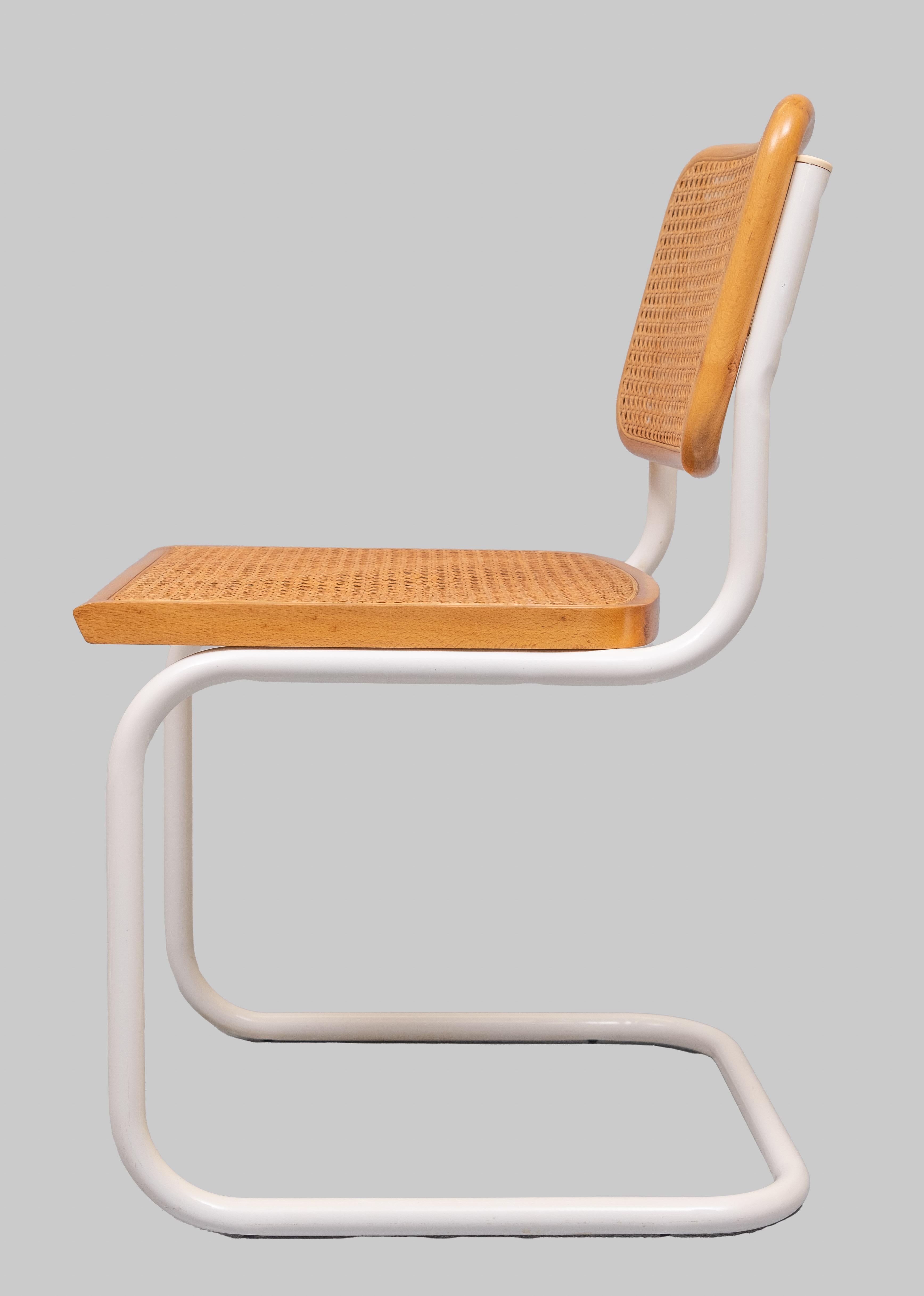 Marcel Breuer Cesca B32 cantilever Dining Chairs Italy For Sale at 1stDibs