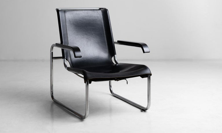 Marcel Breuer Leather Lounge, Germany Circa 1970 For Sale at 1stDibs