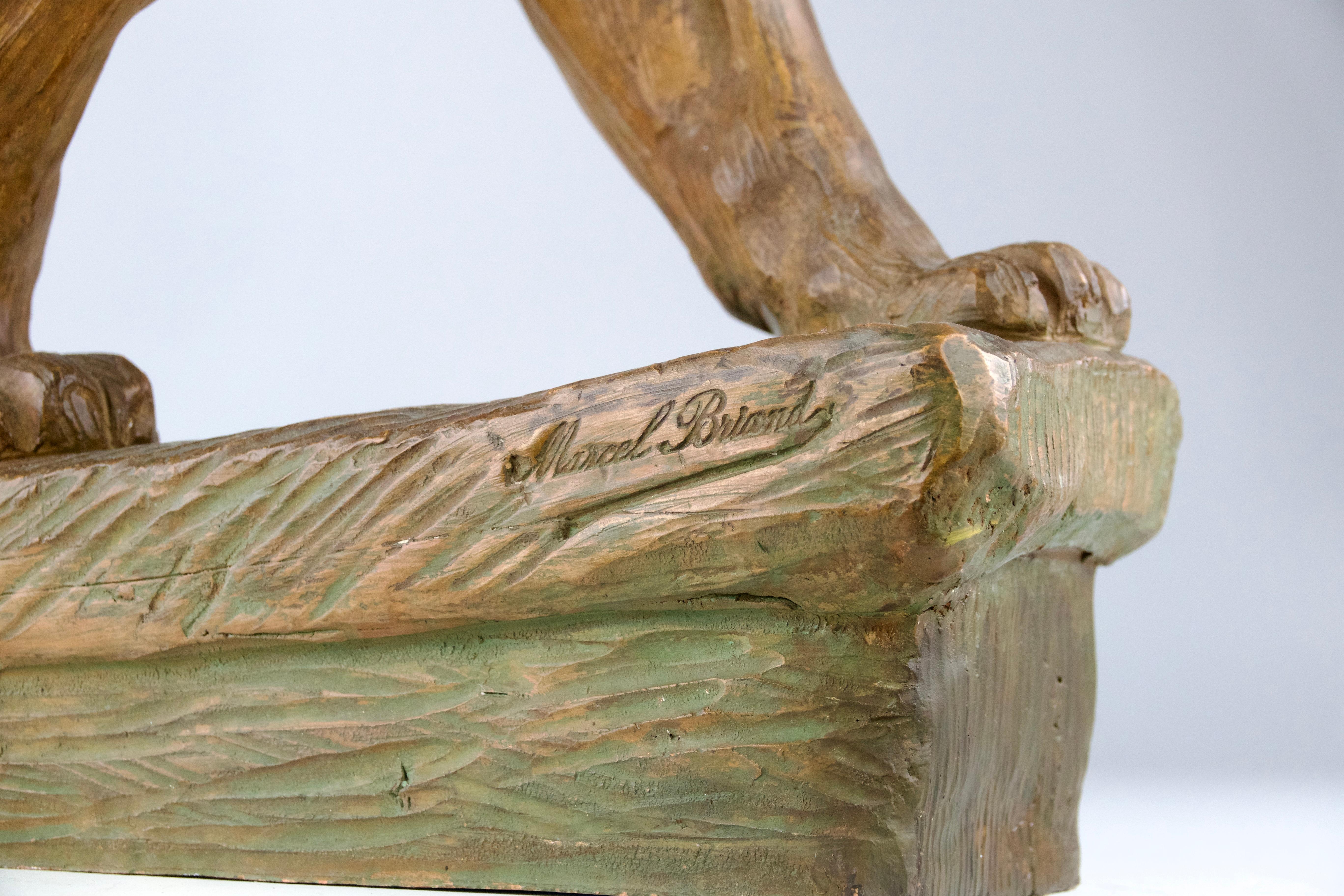 Marcel Briand AKA Marcel Bourraine, Skulptur einer Löwin, Frankreich ...