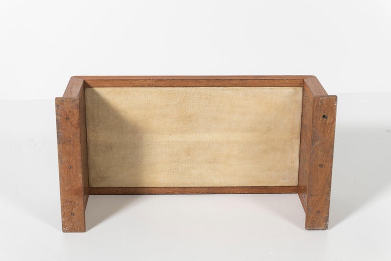 Marcel Coard Oak Coffee Table Wrapped in Python For Sale at 1stDibs