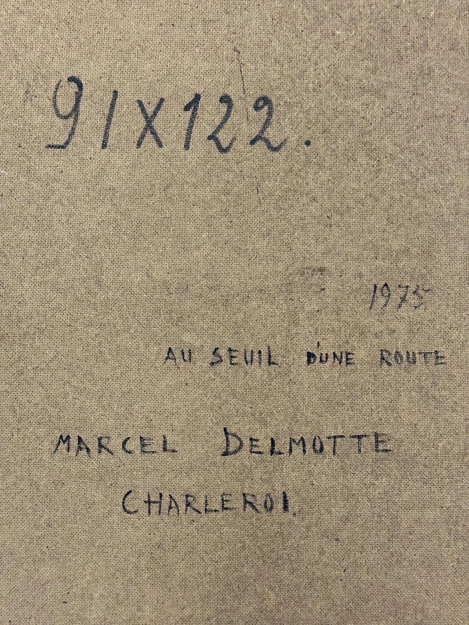 Marcel Delmotte (1901-1984) "At the threshold of a road" Oil on canvas ...