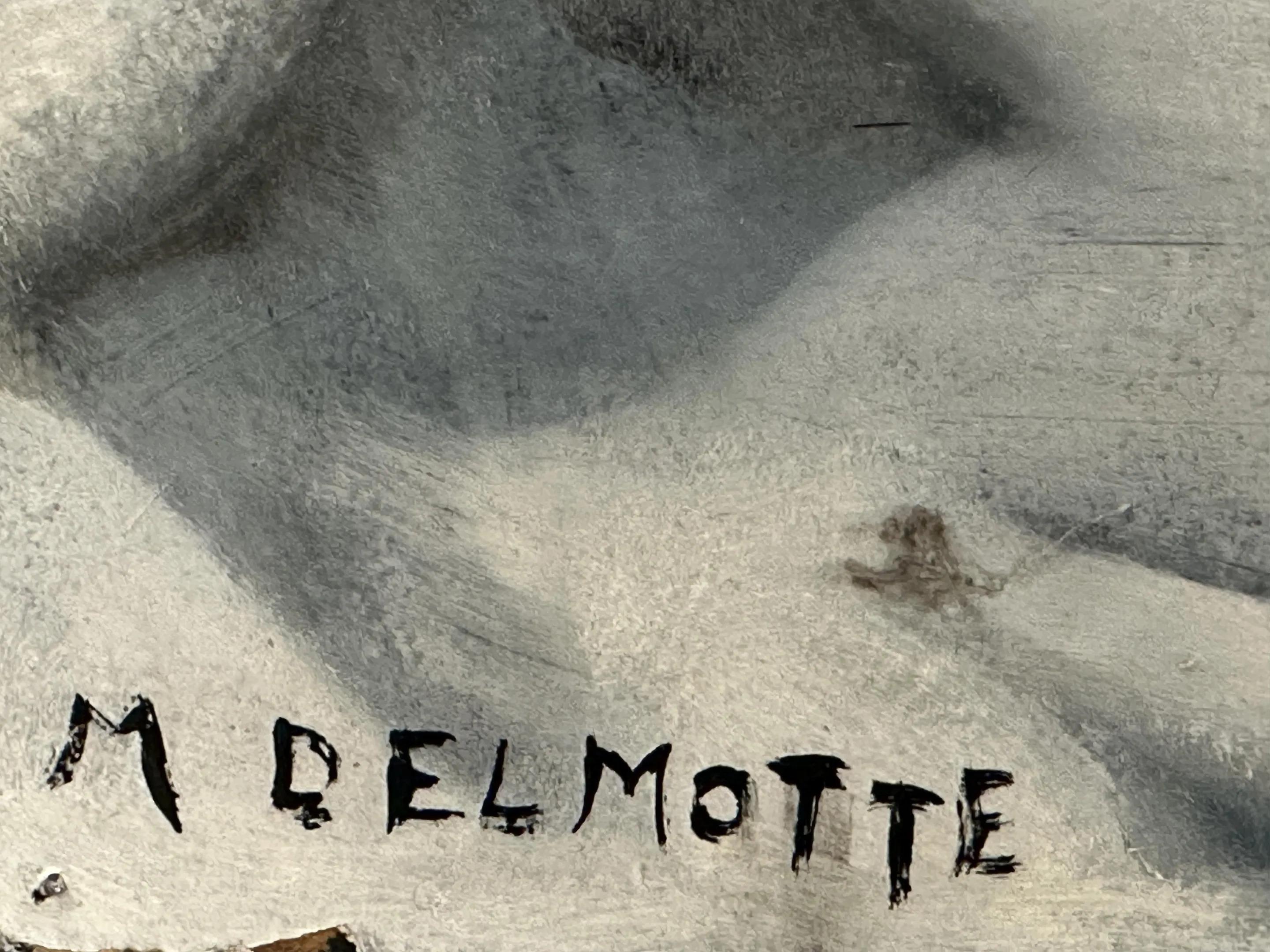 Marcel Delmotte (1901-1984) "At the threshold of a road" Oil on canvas ...