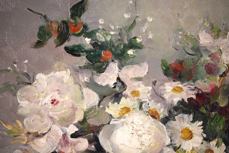 Marcel Dyf - Fleurs dans une vase - Post Impressionist Oil, Still Life ...