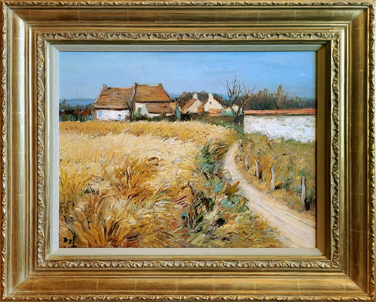 Marcel Dyf - 'A Village in the Provence' Impressionist French landscape ...