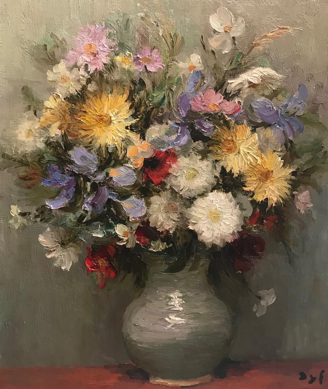 Marcel Dyf - Roses and Poppies at 1stdibs