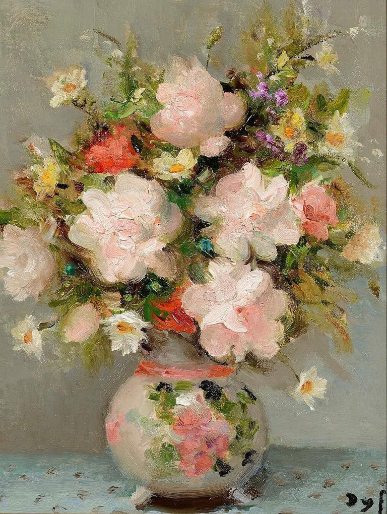 Marcel Dyf - Still life with Flowers For Sale at 1stdibs