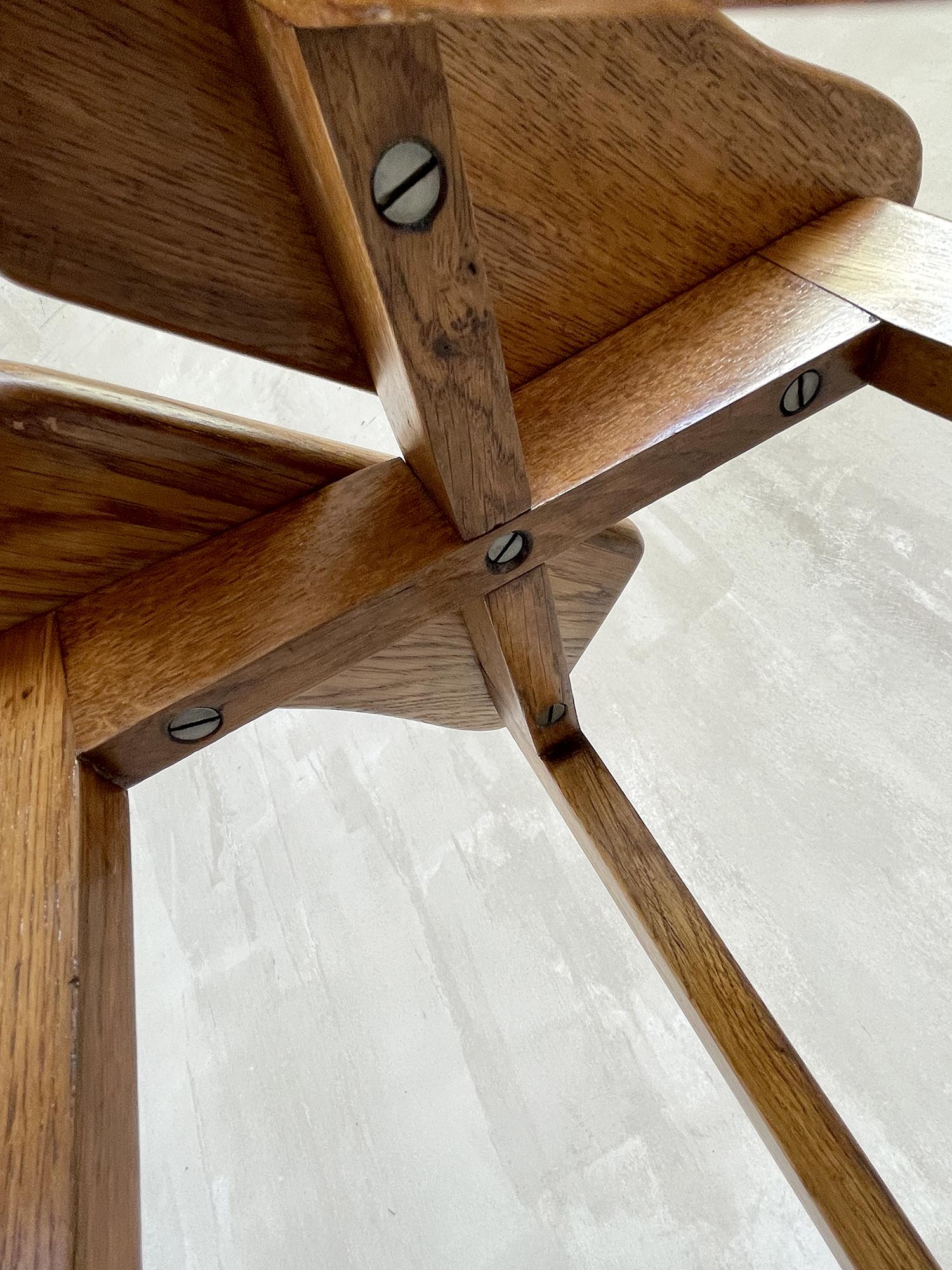 Marcel Gascoin, "Trèfle" Stool, France 1950 at 1stDibs