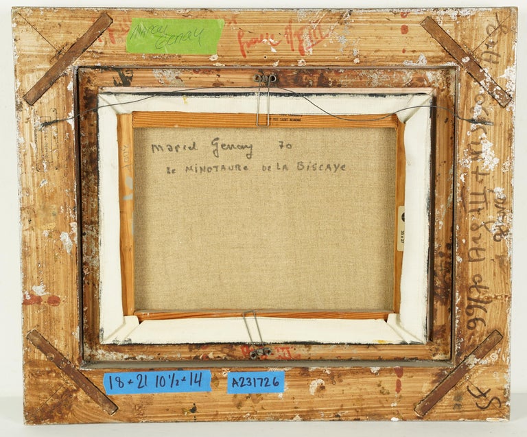 Marcel Genay - Antique French Surreal Seascape Abstract Original Signed ...